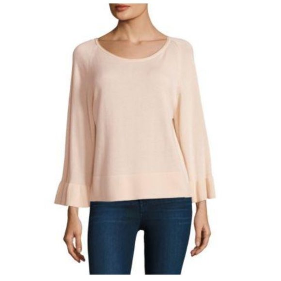 Splendid | Sweaters | Nwt New 28 Splendid Cashmere Blend Ruffle Sleeve ...